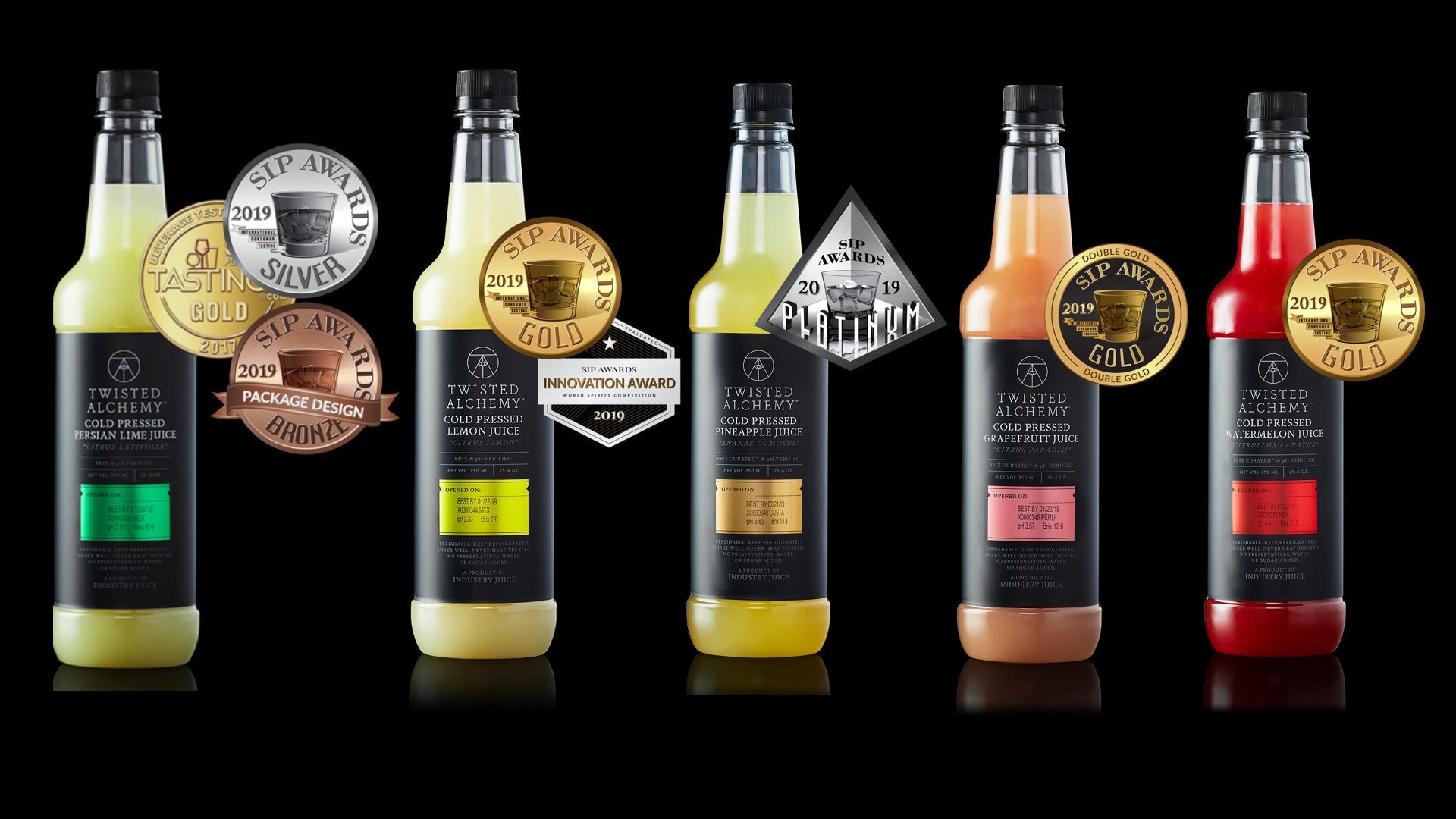 SIP Awards Results Reveal 7 Big Wins for Twisted Alchemy Cold-Pressed