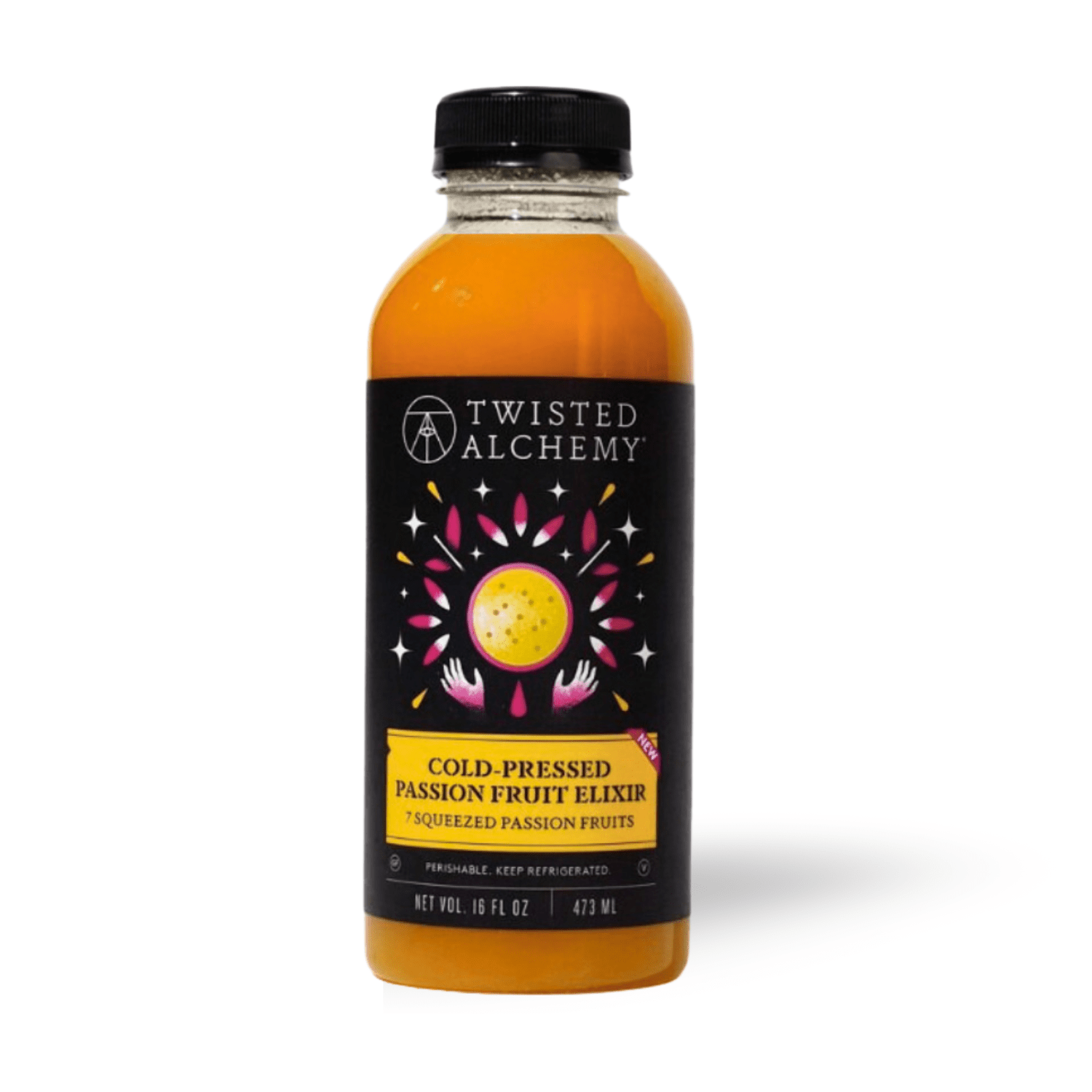16oz PASSION FRUIT ELIXIR COLD PRESSED – Twisted Alchemy