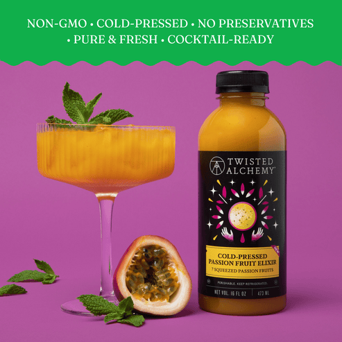 16oz PASSION FRUIT ELIXIR COLD PRESSED – Twisted Alchemy