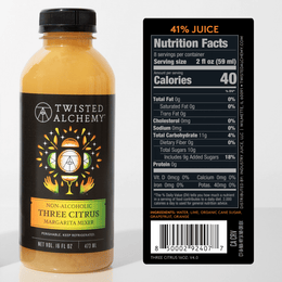 16oz THREE CITRUS MARGARITA MIXER COLD PRESSED – Twisted Alchemy